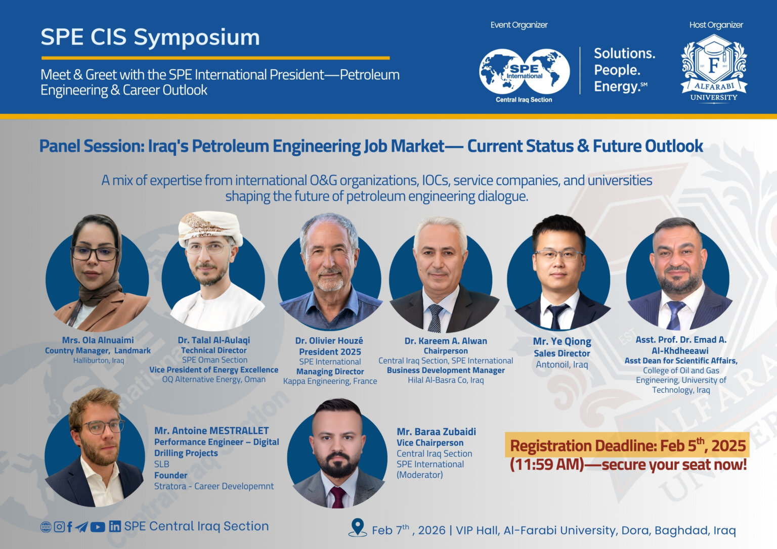 SPE CIS Symposium: Meet & Greet with the SPE President | SPE Central ...